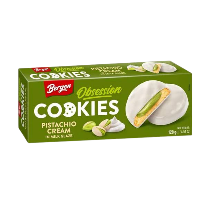 Bergen Pistachio Cream Milk Glaze Cookie | My American Shop